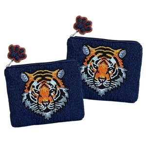 Lily Posh | Bags | Tiger Coin Purse Game Day Tigers Football Coin Pouch ...